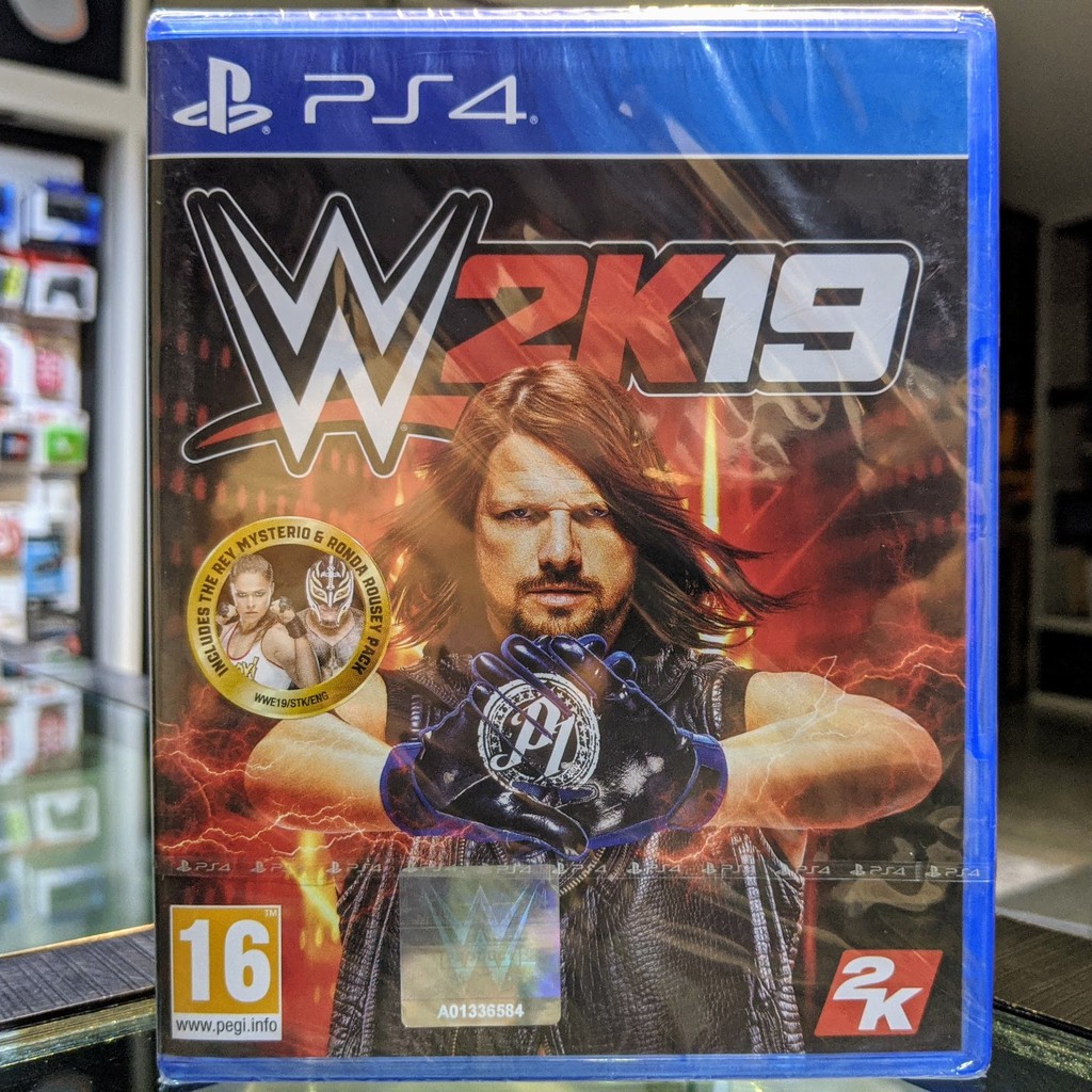 (ภาษาอังกฤษ) มือ1 WWE 2K19 แผ่นเกม PS4 แผ่นPS4 (เล่น2คนได้ มวยปล้ำ เกม ...