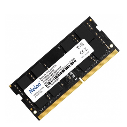 Netac 8GB (1x8GB) DDR4 SODIMM 2666MHz CL19 Single Ranked Notebook Laptop Memory RAM (NTBSD4N26SP ...