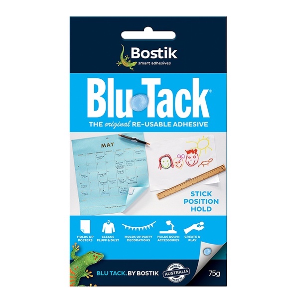 blu tack กาวดินน้ำมัน Bostik Blutack (บลูแท็ค) 75 g ของแท้จากออสเตรเลีย ...