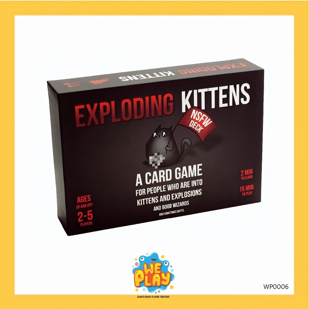 WE PLAY พร้อมส่ง Exploding Kittens เกมแมวระเบิด-กล่องดำ-งานจีน บอร์ดเกม | Shopee Thailand