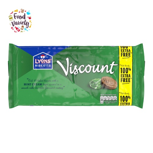 Lyons Viscount Mint Chocolate Biscuit 196g ไลออนส์ วิสเคานต์ บิสกิต ...