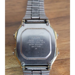 นาฬิกา Casio A178w Digital Watch Size 34mm. สีทอง มือสอง ของแท้ | Shopee Thailand