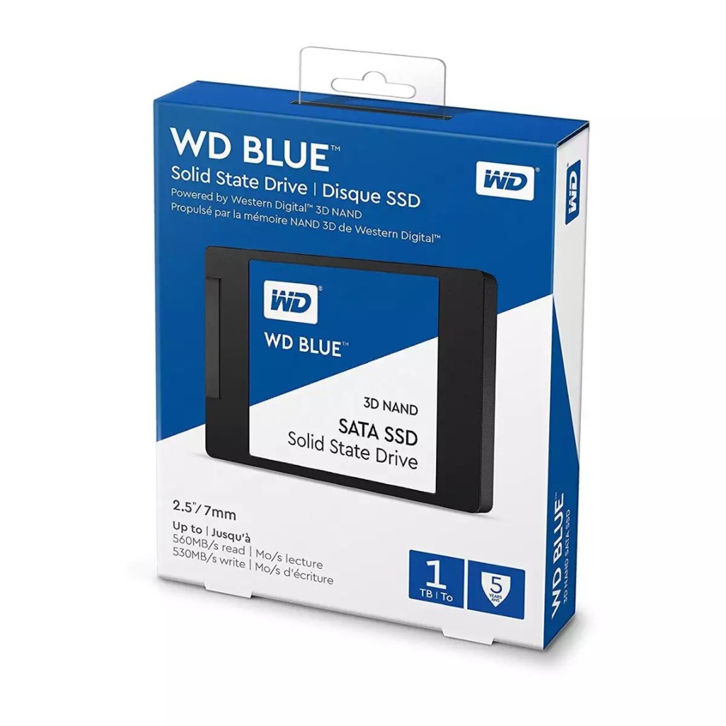 1 TB SSD (เอสเอสดี) WD BLUE (WDS100T2B0A) SATA 3D รับประกัน 5 ปี ...