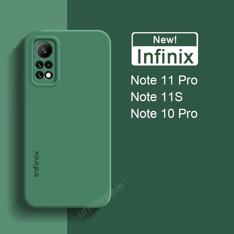 Solid Color Soft Camera Case Infinix Note 11 Pro 11S 10 Casing Original ...
