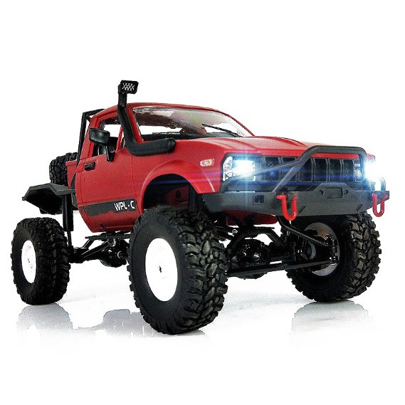 WPL C14 1:16 2.4G 2CH 4WD Mini Off-Road RC Semi Truk dengan Chassis Logam/TPR ban/15 Km/h ...