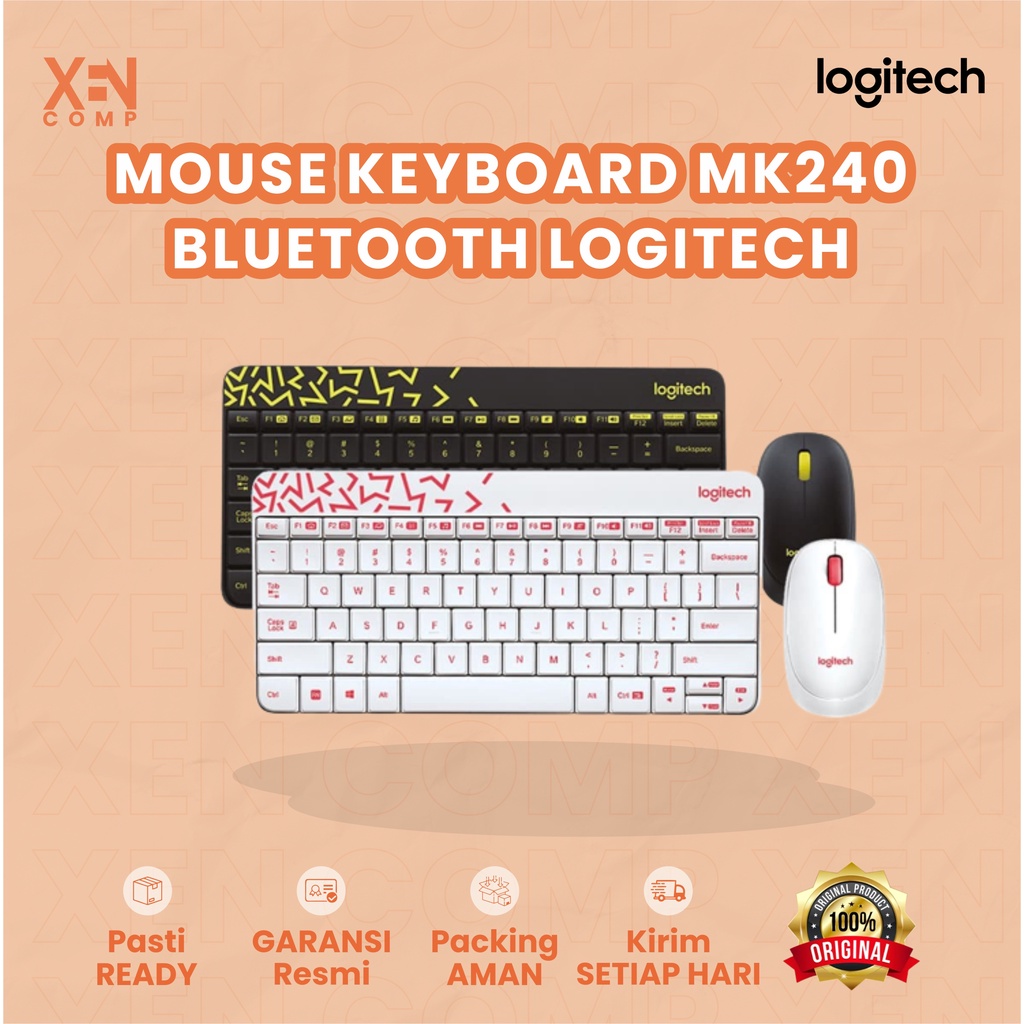 Mk Keyboard Mouse Wireless Combo Logitech MK240/MK240 | Shopee Thailand