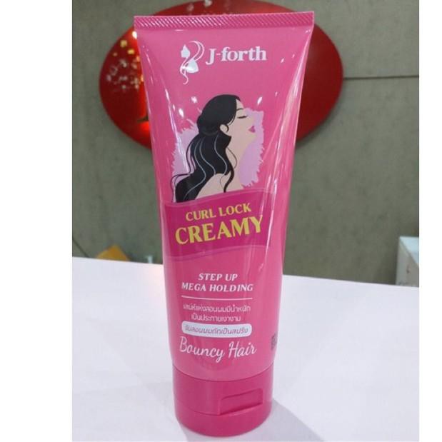 J-Forth Curl Lock Creamy 200 ml. เจโฟร์ท เคิร์ล ล็อค ครีมมี่ สำหรับจับลอนผมดัด ครีมจัดแต่งทรงผม ...