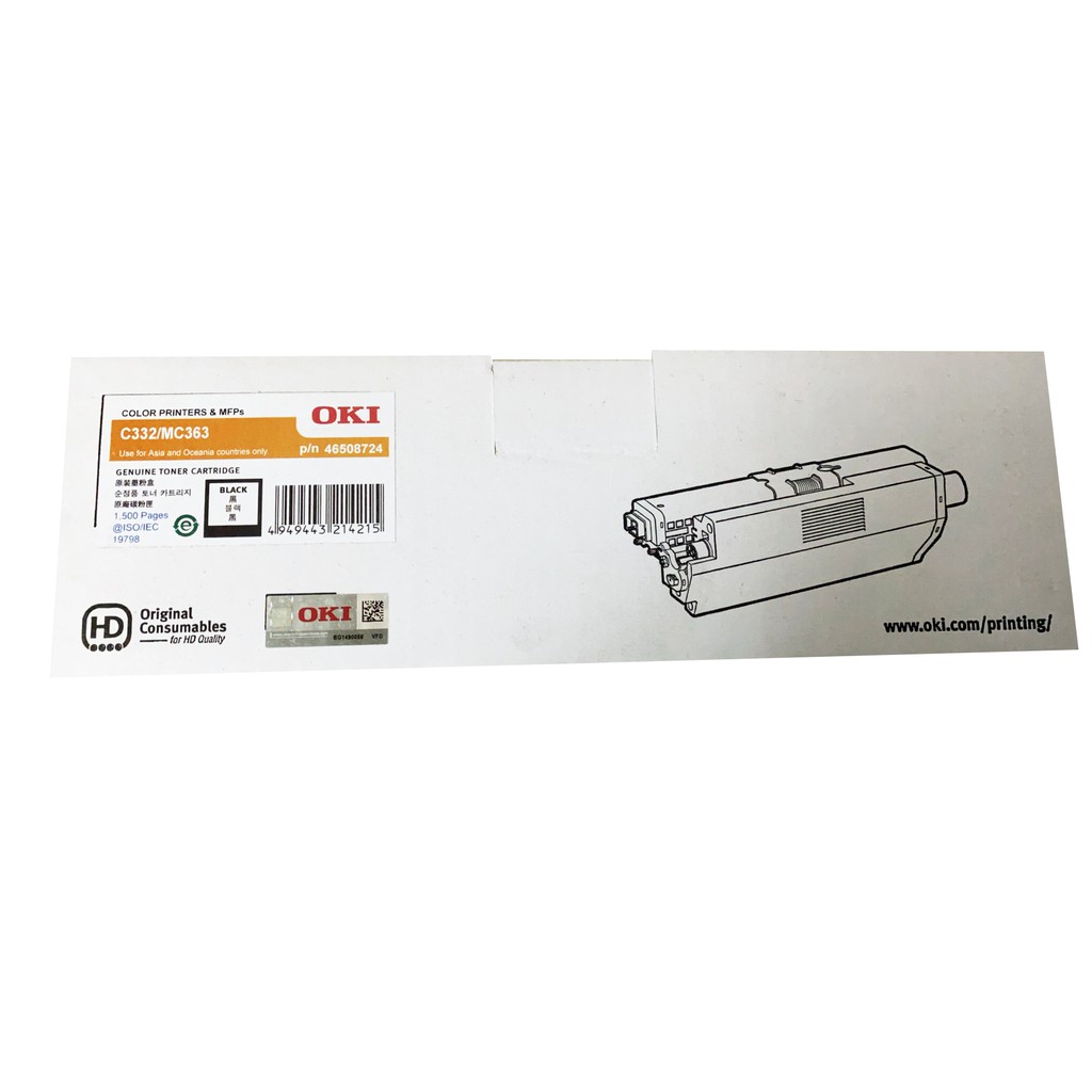 OKI C332/MC363 BK C M Y ตลับหมึกโทนเนอร์ ของแท้ - แบบเลือกซื้อ | Shopee ...