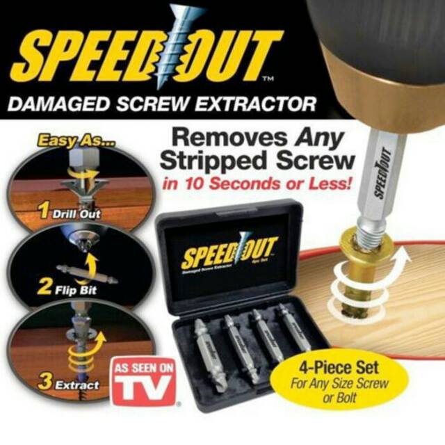 Speed Out Damage Screw Extractor - ที ่ เปิดสลักเกลียวหัก | Shopee Thailand