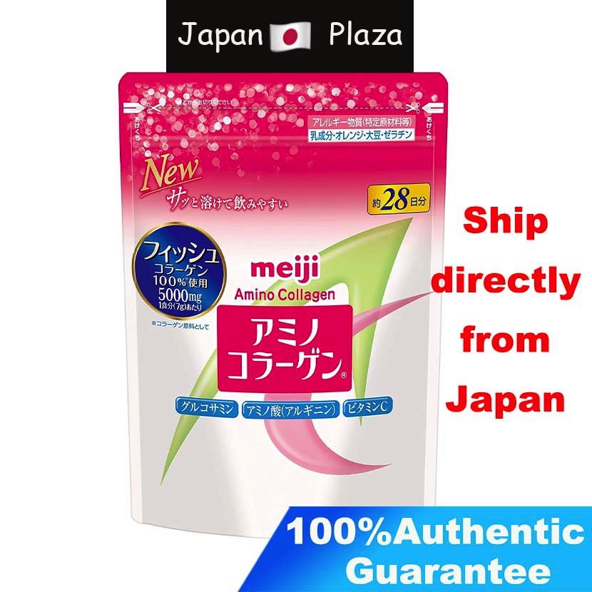 🅿🇯🇵 New เมจิ อะมิโน คอลลาเจน Meiji Amino Collagen Refill 196g 28days | Shopee Thailand