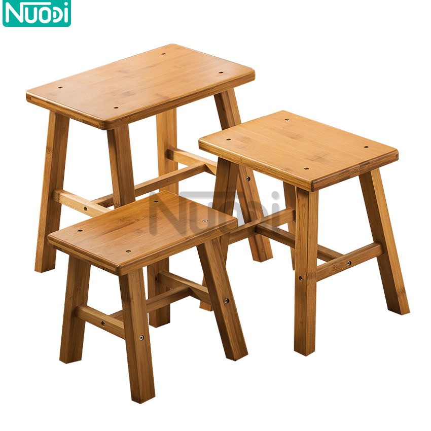 Nuodi เก้าอี้ เก้าอี้ไม้ เก้าอี้ไม้ไผ่ | Shopee Thailand