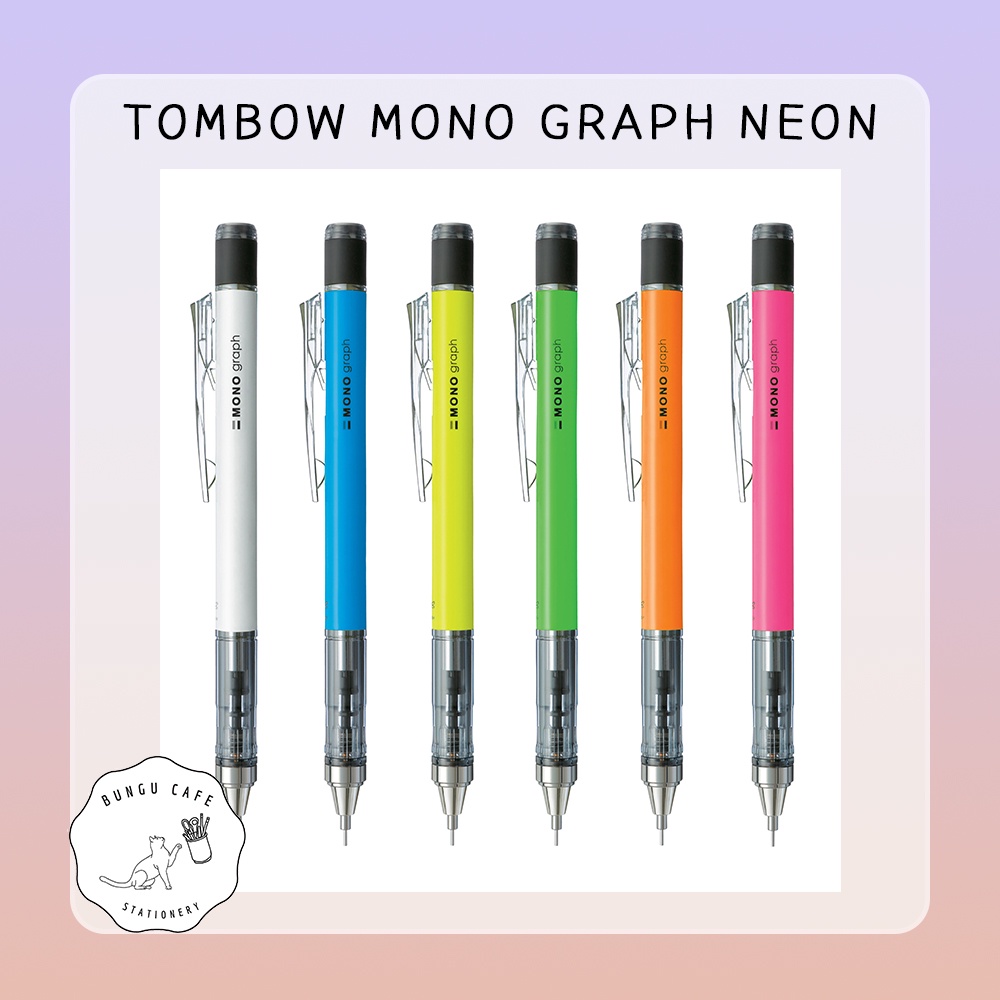 Tombow Mono Graph Neon Color 0.5 mm. // ดินสอกด เขย่าไส้ ทอมโบว์ โมโน ...