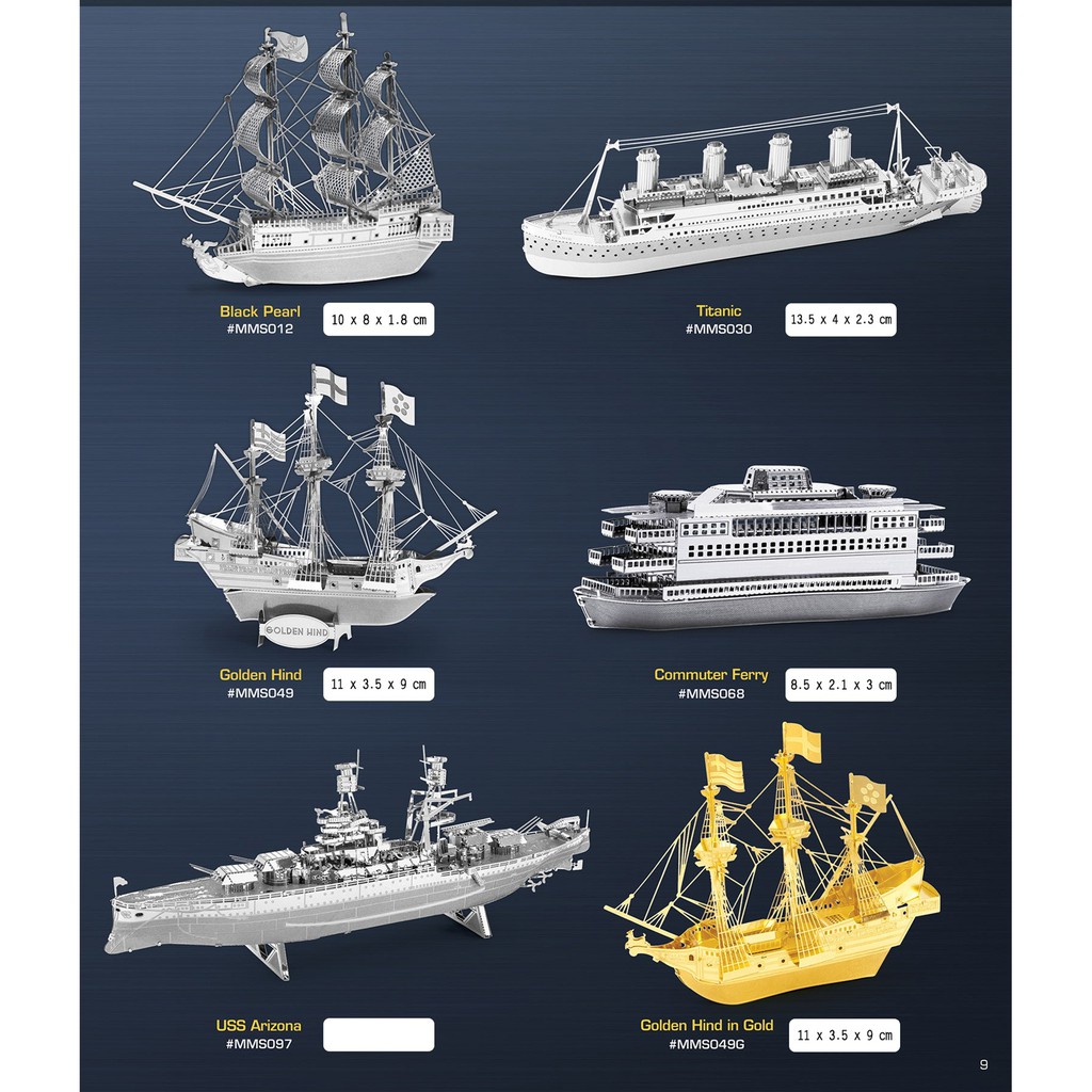 3D METAL MODEL KIT โมเดล3D Metal SHIPS | Shopee Thailand