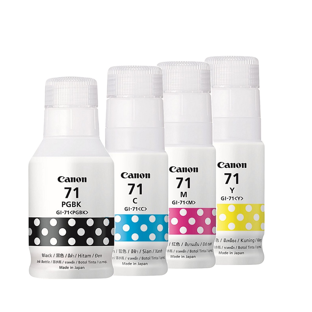 Canon 71 หมึกอิงค์เจ็ท รุ่น GI 71 NO BOX 1ชุด (หมึกแท้100%) ใช้กับ ...