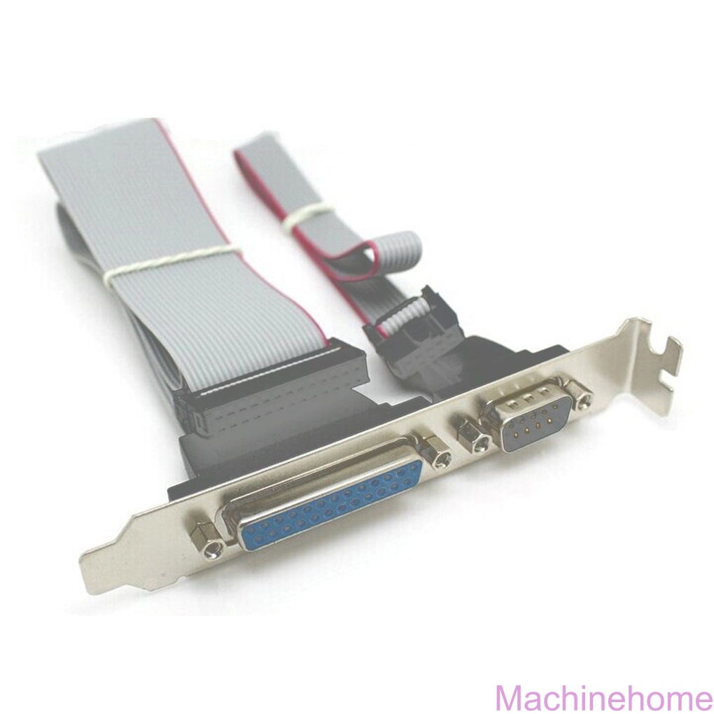 MC-Serial DB9 Pin COM with Parallel DB25 Pin LPT Cable With PCI Slot Header Bracket | Shopee ...
