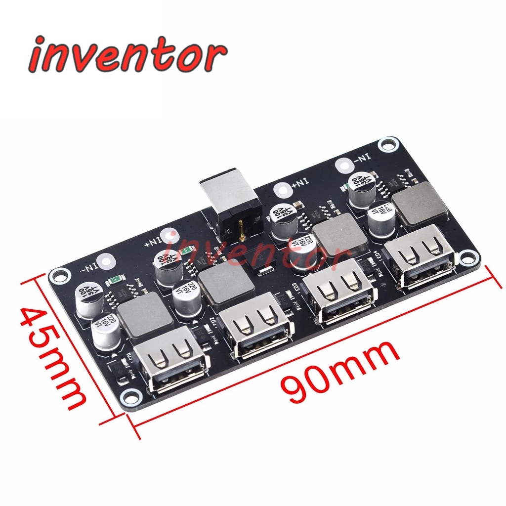 4 Way โมดูลชาร์จอย่างรวดเร็ว 12V24V เป็น QC3.0 แบบชาร์จเร็ว USB | Shopee Thailand