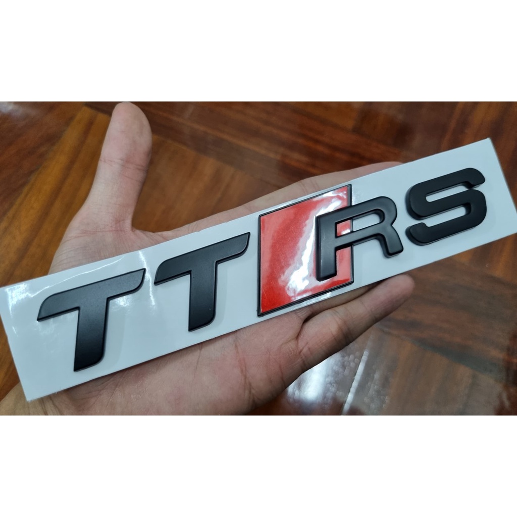 โลโก้ ติดท้าย ออดี้ ทีที อาร์เอส สีเงิน / ดำด้าน ติดท้าย TTRS Original ...