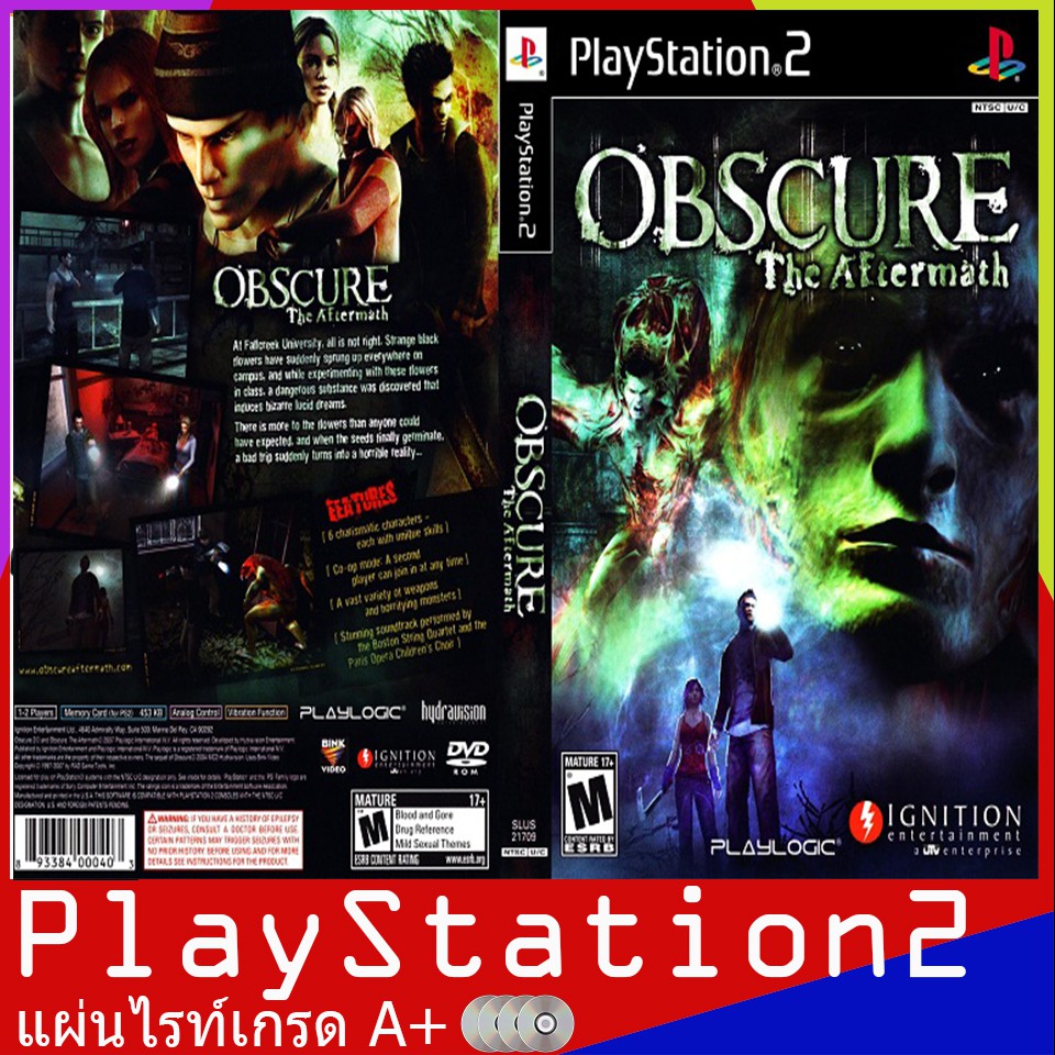 ObsCure - The Aftermath (USA)[PS2] | Shopee Thailand