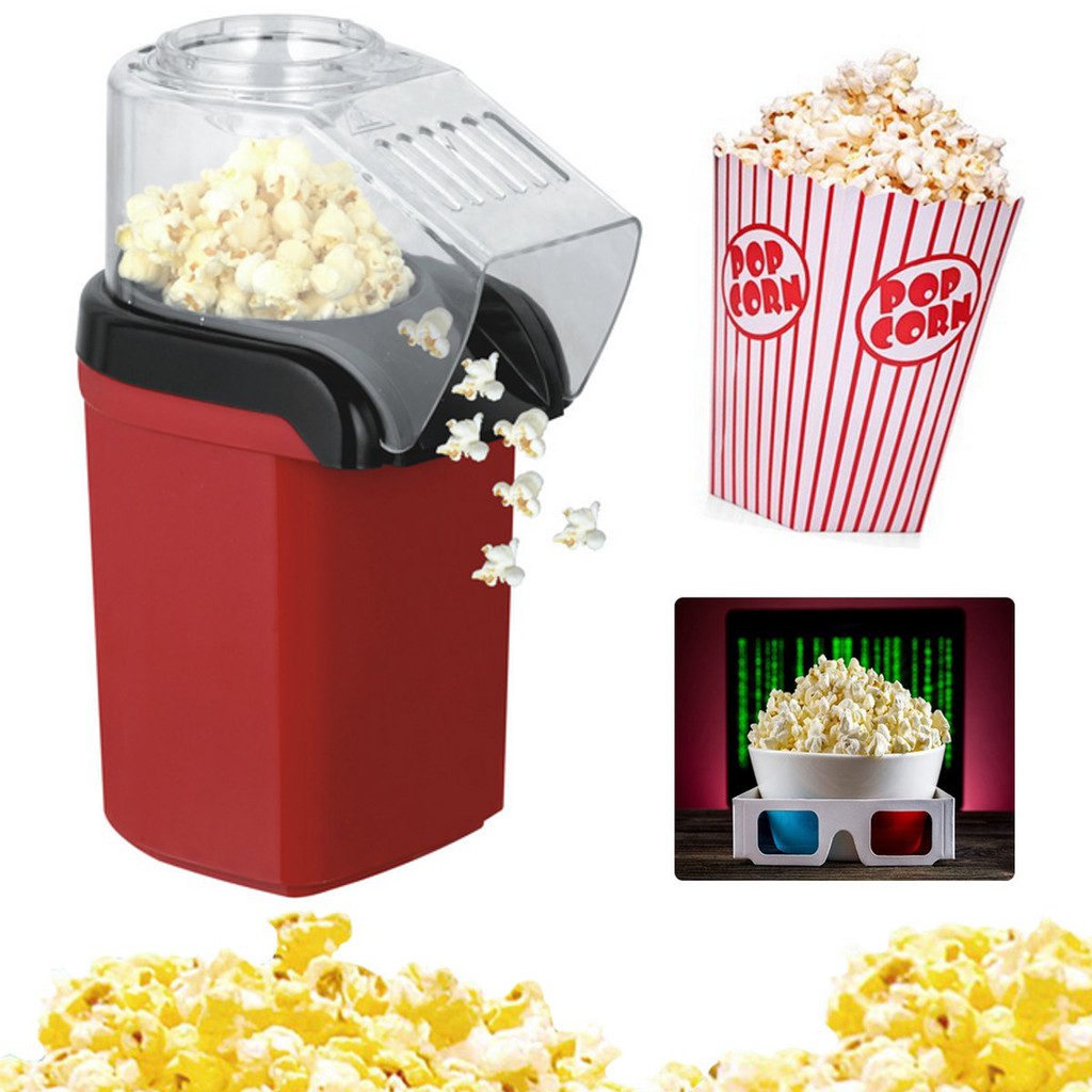 1200w ไฟฟ้าข้าวโพด Popcorn Maker Mini DIY ในครัวเรือนอัตโนมัติ Hot Air ...