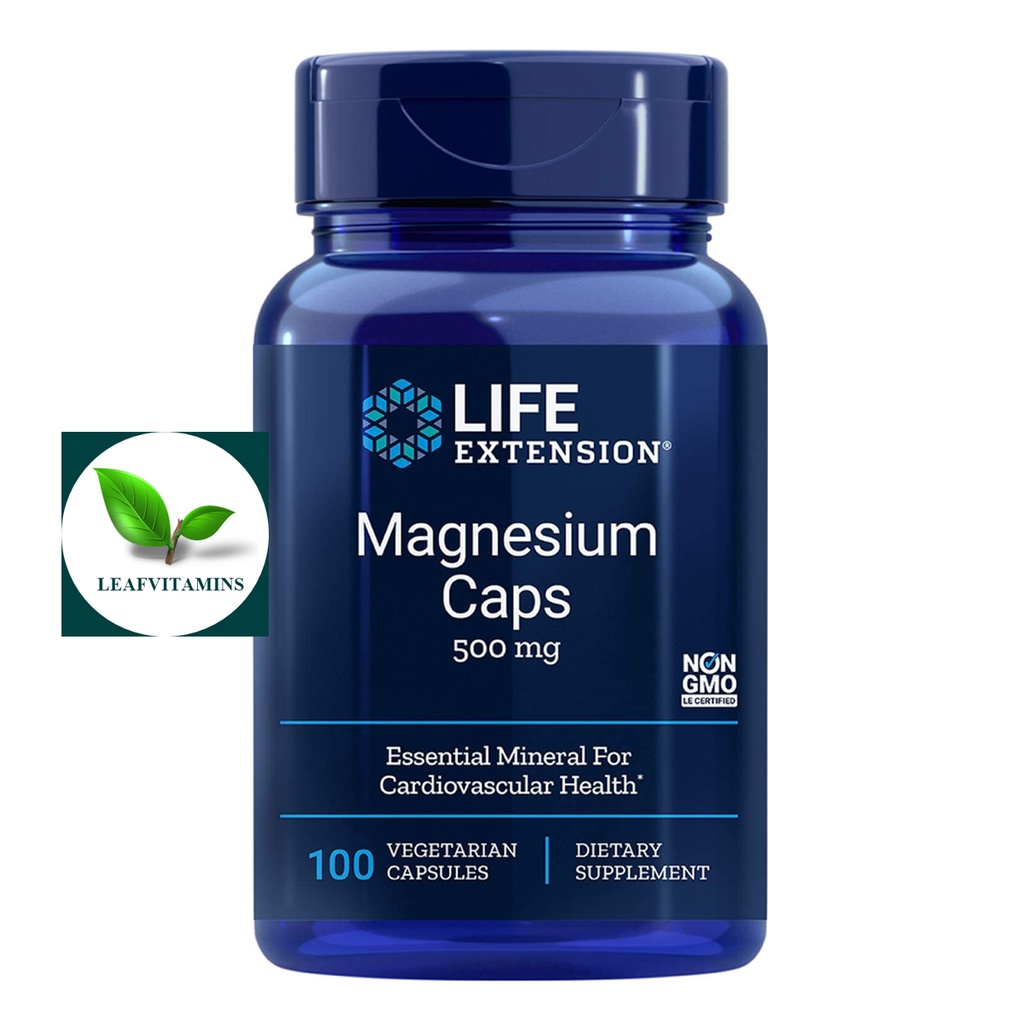 Life Extension Magnesium Caps 500 mg / 100 Capsules | Shopee Thailand