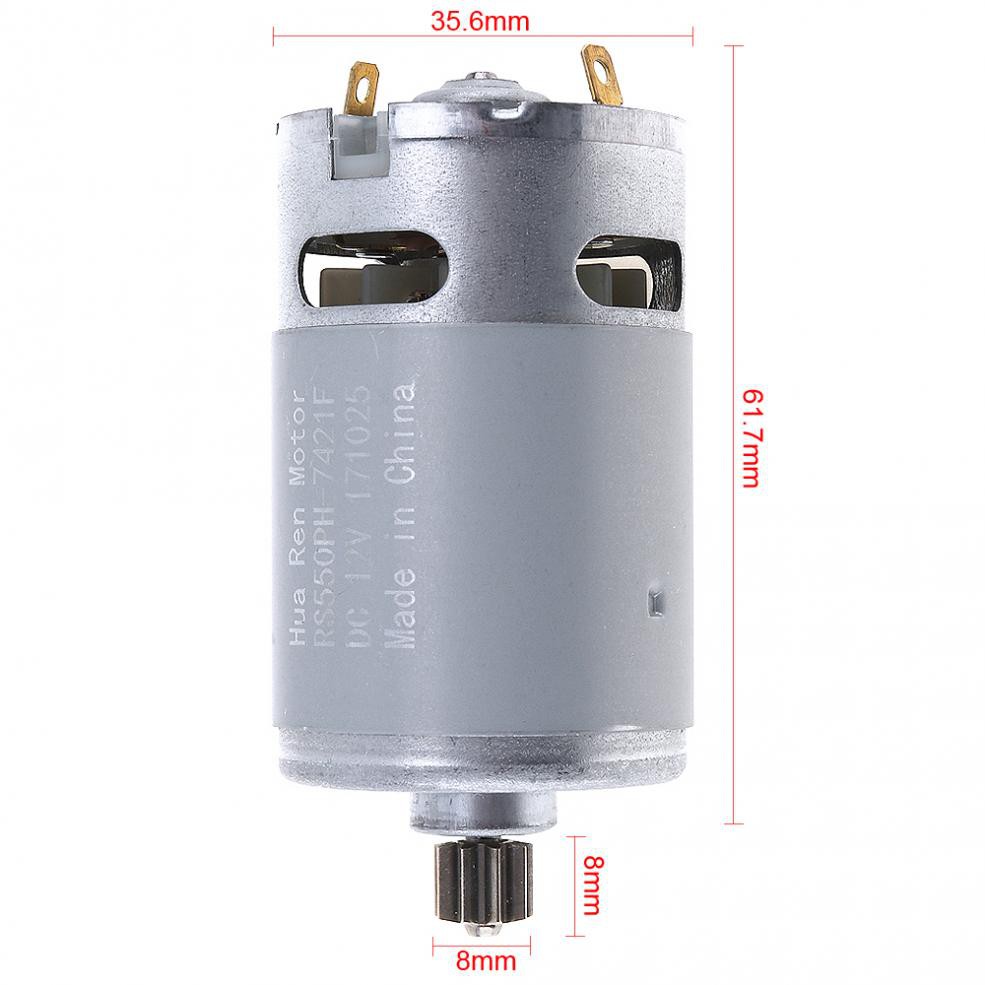 rs 550 12v 19500 rpm dc มอเตอร์ความเร็วสูง 9 ฟัน | Shopee Thailand