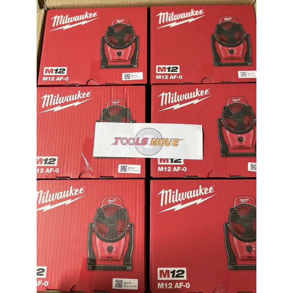 Milwaukee M12 AF-0 พัดลมไร้สาย 12V. ปรับสปีดได้ ที่ฐานเป็นแม่เหล็กแรง ...