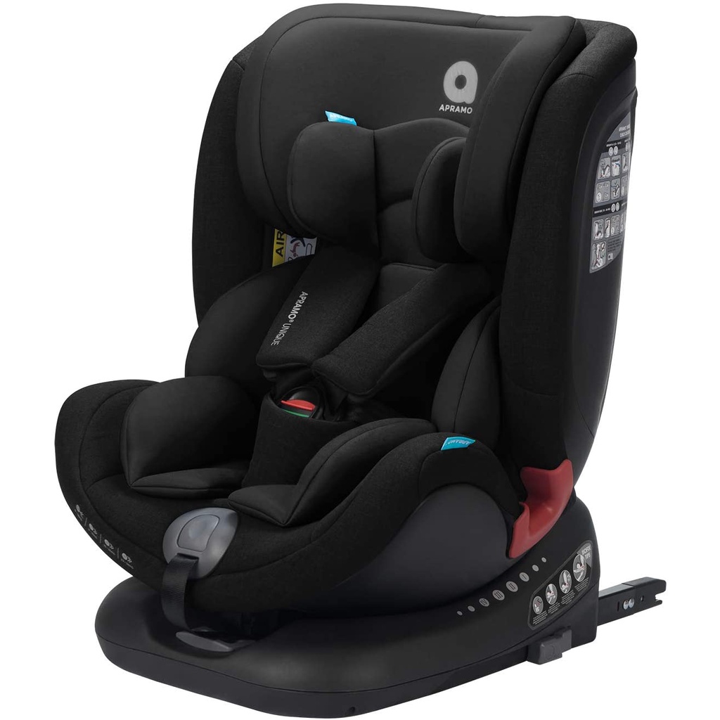 Carseat Isofix คาร์ซีทสำหรับเด็ก Apramo รุ่น UNIQUE ใช้ได้ตั้งแต่แรกเกิด-12ปี (Premiun Fabric ...