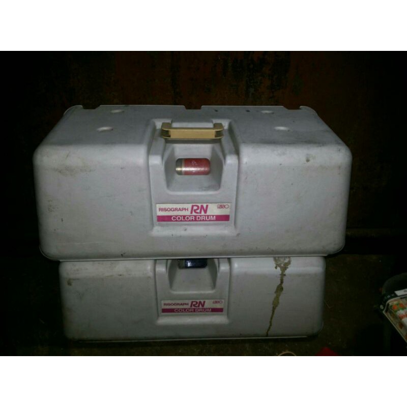 Genuine Riso RN Ledger Color Drum (W) BLUE Toner with Carrying Case ลูก ...