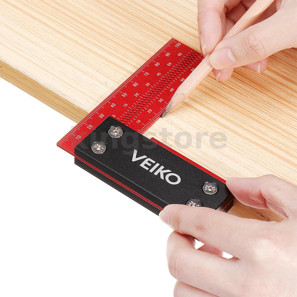 Veiko ไม้บรรทัดวัดความเร็ว อลูมิเนียมอัลลอย ทรงสี่เหลี่ยม ขนาด 100 มม. ...