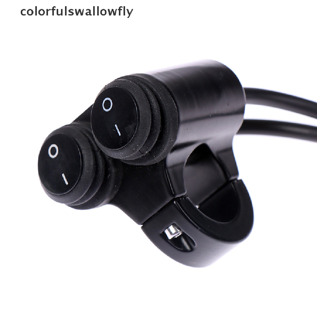 Colorfulswallowfly Motorcycle Handlebar Switch 2 Control Button ...
