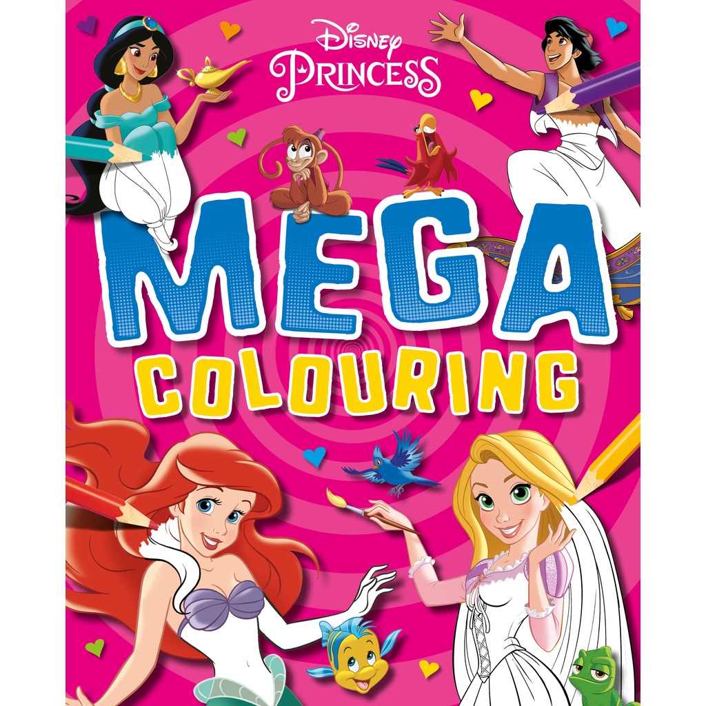 หนังสือ Princess Mega Disney Colouring พร้อม 160 หน้า | Shopee Thailand