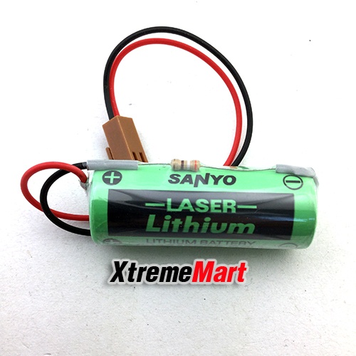 แบตเตอรี่ Sanyo CR17450SE-R CR17450 3V 2000mAh (มีตัวต้านทาน) Li-ion ...
