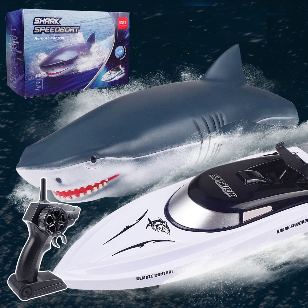 ProudNada Toys ของเล่นเด็ก ปลาฉลาม เรือ บังคับวิทยุ BOAT CROCODILE ...