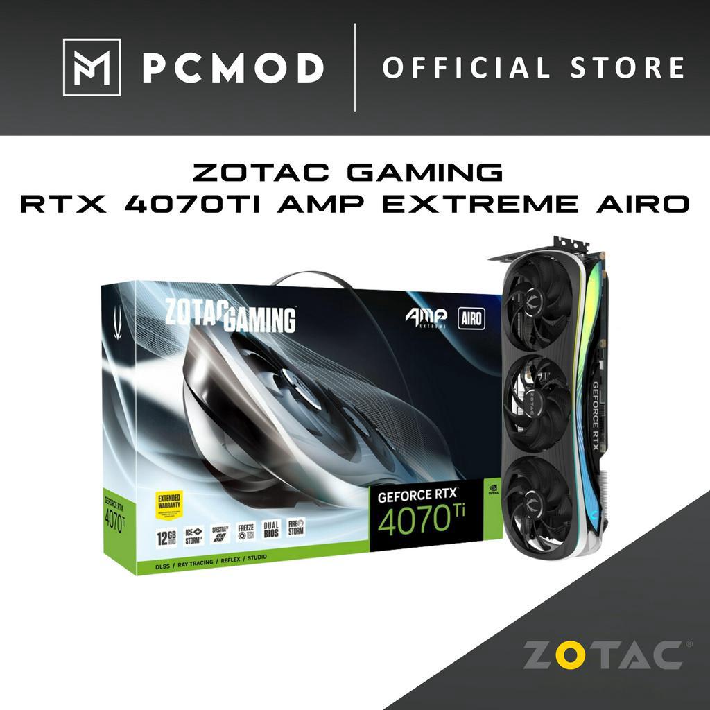 Zotac GAMING GeForce RTX 4070 Ti AMP Extreme AIRO การ์ดจอ 12GB GDDR6X PCMOD | Shopee Thailand