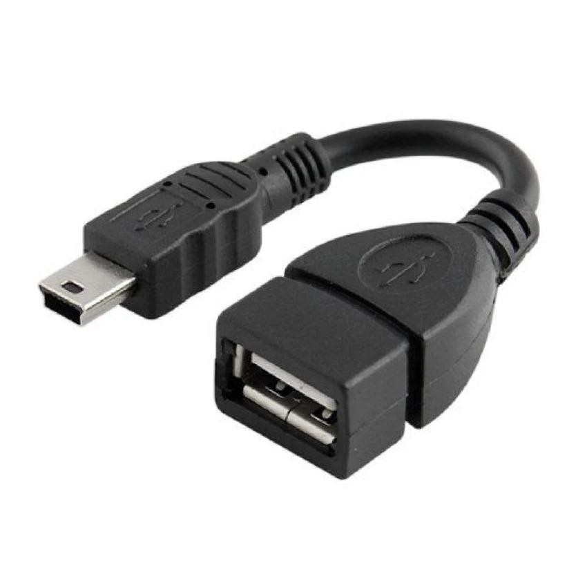 XQ 14m Mini USB B Male to USB 2.0 A Female Host OTG Adapter Extension ...