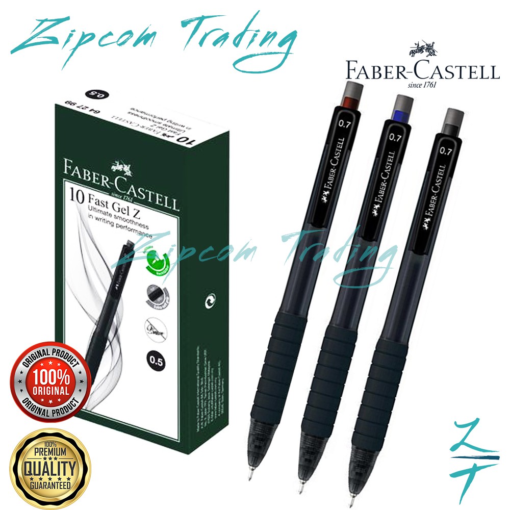 Faber-Castell Fast Gel Z ปากกาเจลแบบยืดหดได้และรีฟิล | Shopee Thailand