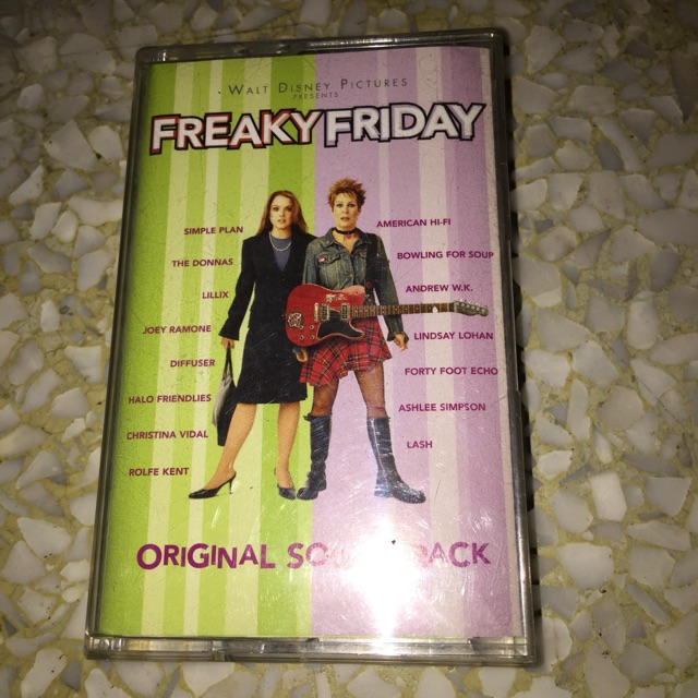 เทปเพลงมือสองสภาพดีมาก Soundtracks Freaky Friday ฟังน้อยมาก ปกและตัวเทป ...