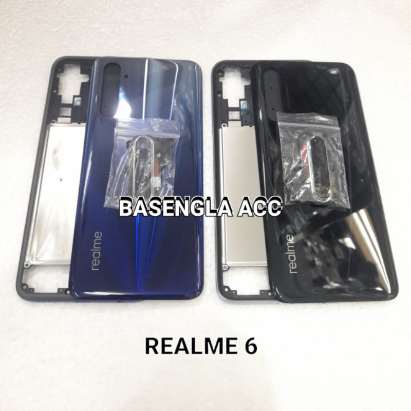 Casing HOUSING Case REALME 6 BEZZEL+BACKDOOR ORIGINAL | Shopee Thailand