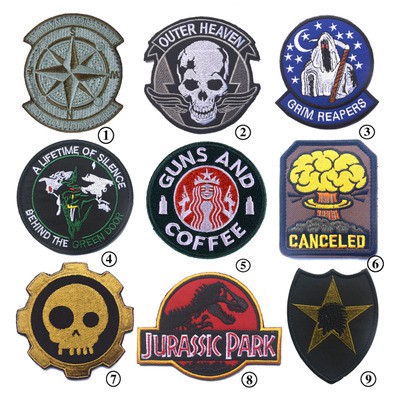 Tactical Army Tactical Embroidered Velcro Patches | Shopee Thailand