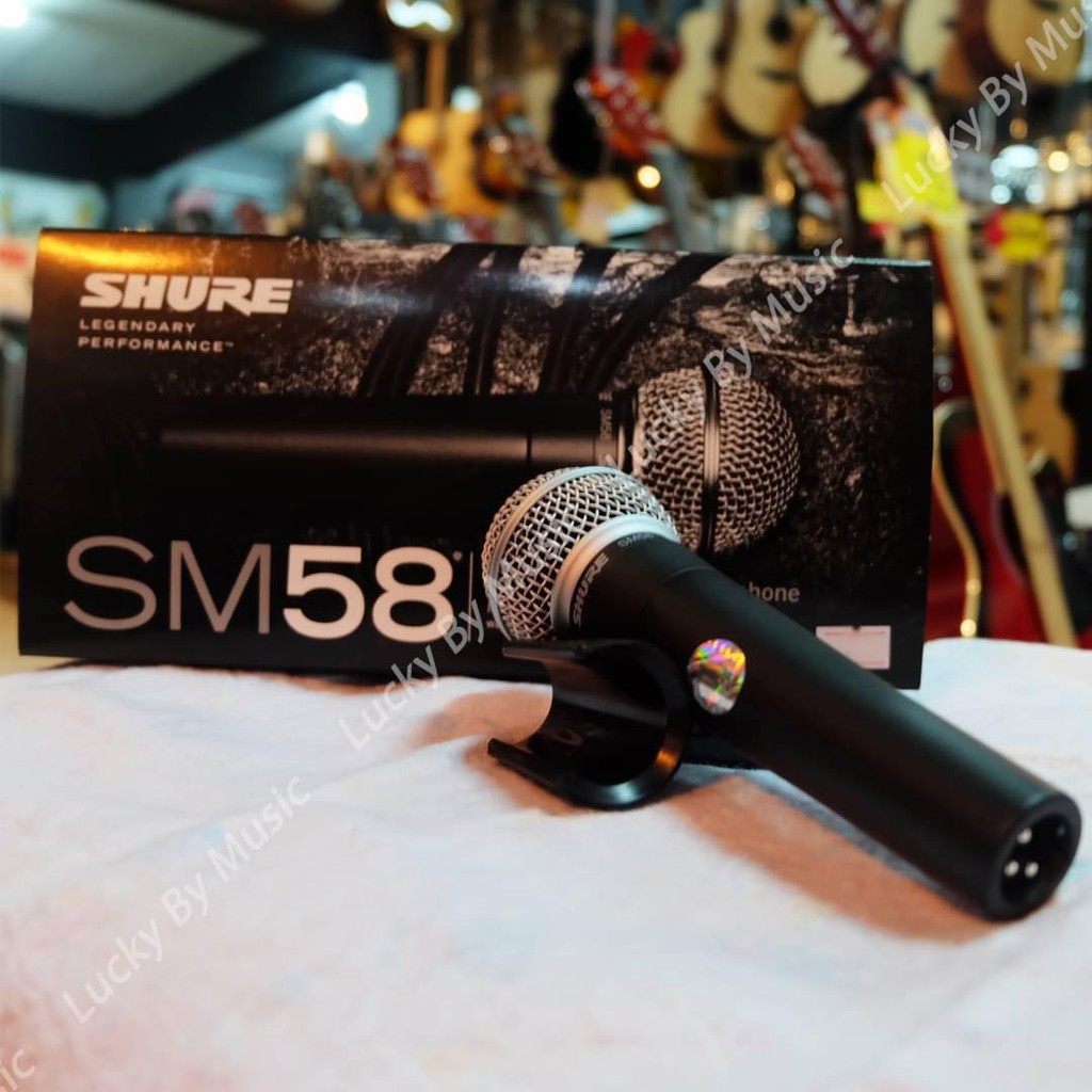 ไมค์ SHURE SM58 ไมค์สำหรับร้อง/พูด ของแท้100% รับประกันจากศูนย์ เสียง ...