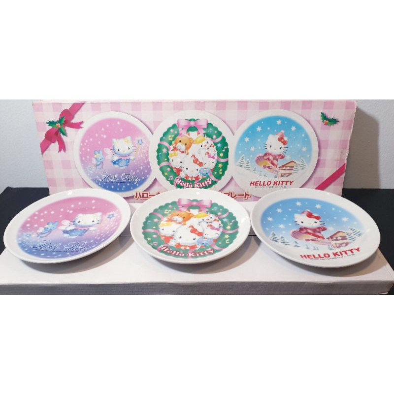 HELLO KITTY box set จานรองแก้ว 3 ใบชุด แท้มือ1 | Shopee Thailand