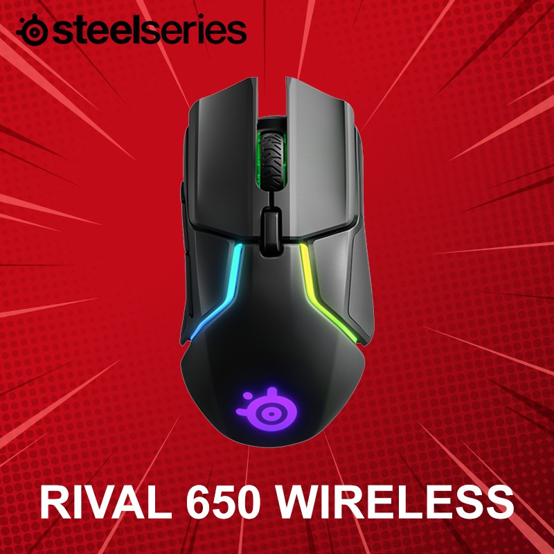 เมาส์เกมมิ่งไร้สาย SteelSeries รุ่น Rival 650 Wireless ประกันศูนย์ 1 ปี | Shopee Thailand