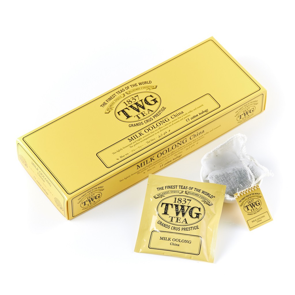 TWG Tea Milk Oolong Blue Tea Blend Cotton Teabag / ชา ทีดับเบิ้ลยูจี ชาอู่หลง มิลค์อู่หลง ชนิด ...