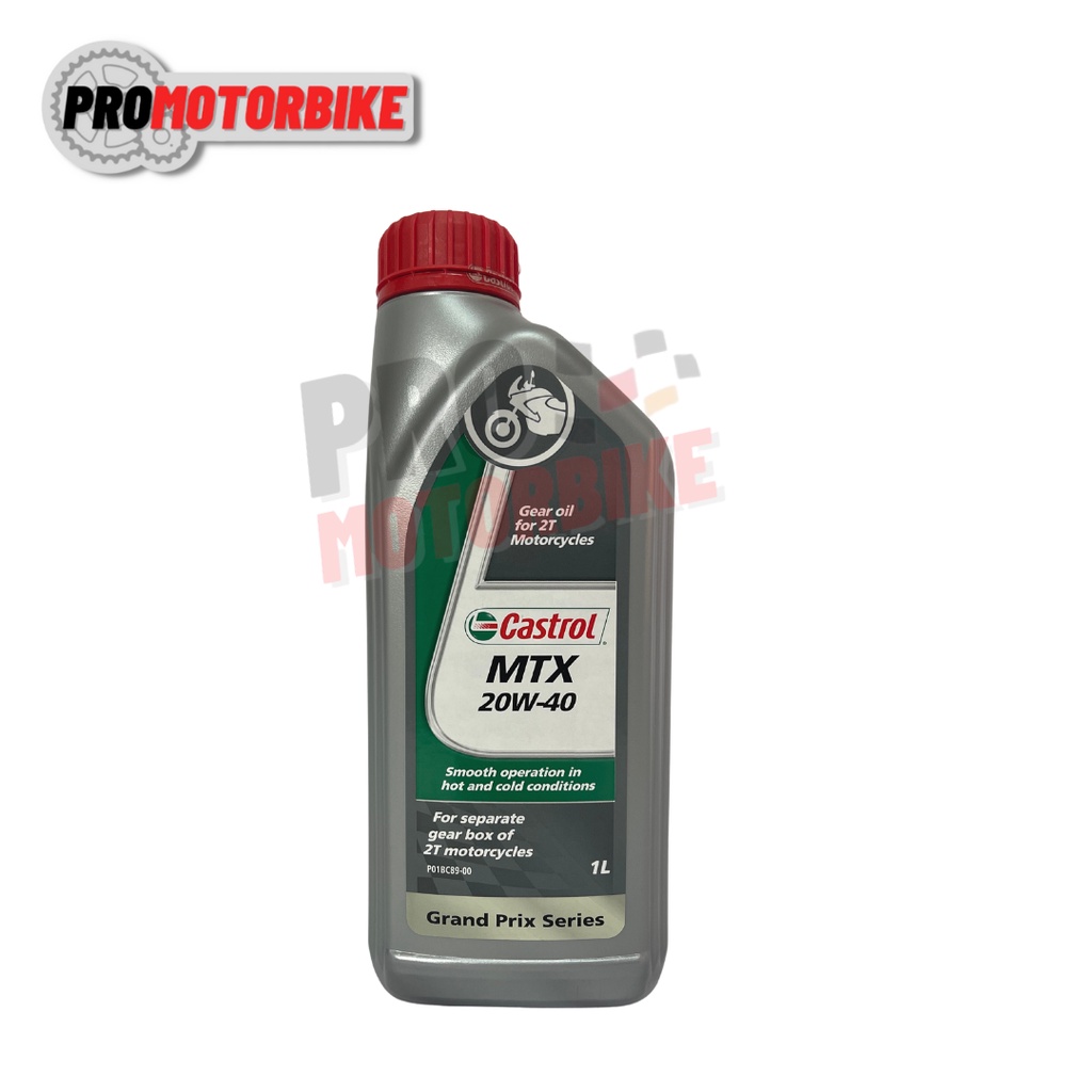 น้ำมันเครื่อง Castrol MTX 2T 20W-40 สำหรับรถจักรยานยนต์ 2 จังหวะ ขนาด 1 ...