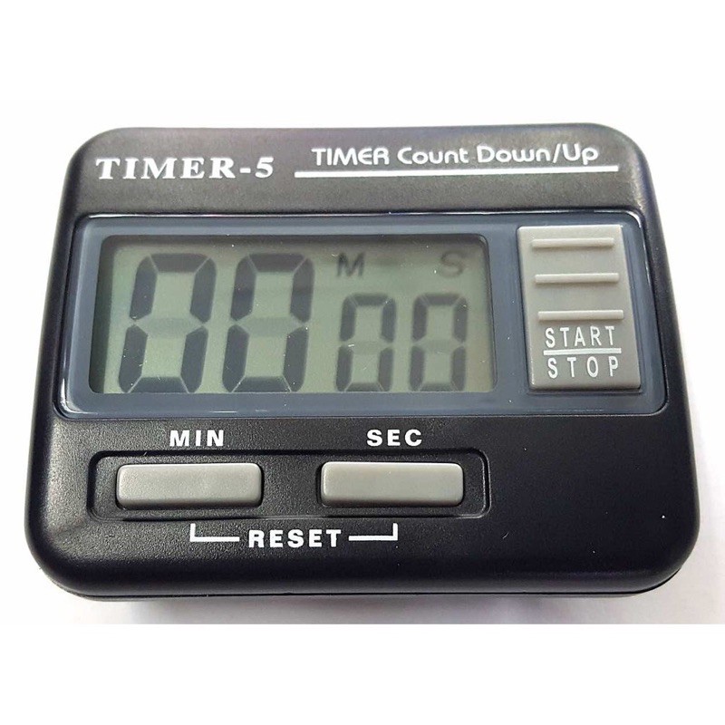 Timer-5 Digital Timer Count Down/Up จับเวลาเดินหน้าถอยหลัง จับเวลาได้ 99 นาที | Shopee Thailand
