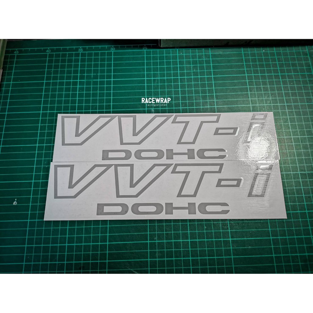 สติกเกอร์ติดรถยนต์ " VVTI-DOCH " ใช้ติดรถ toyota vios yaris หรือเครื่อง ...