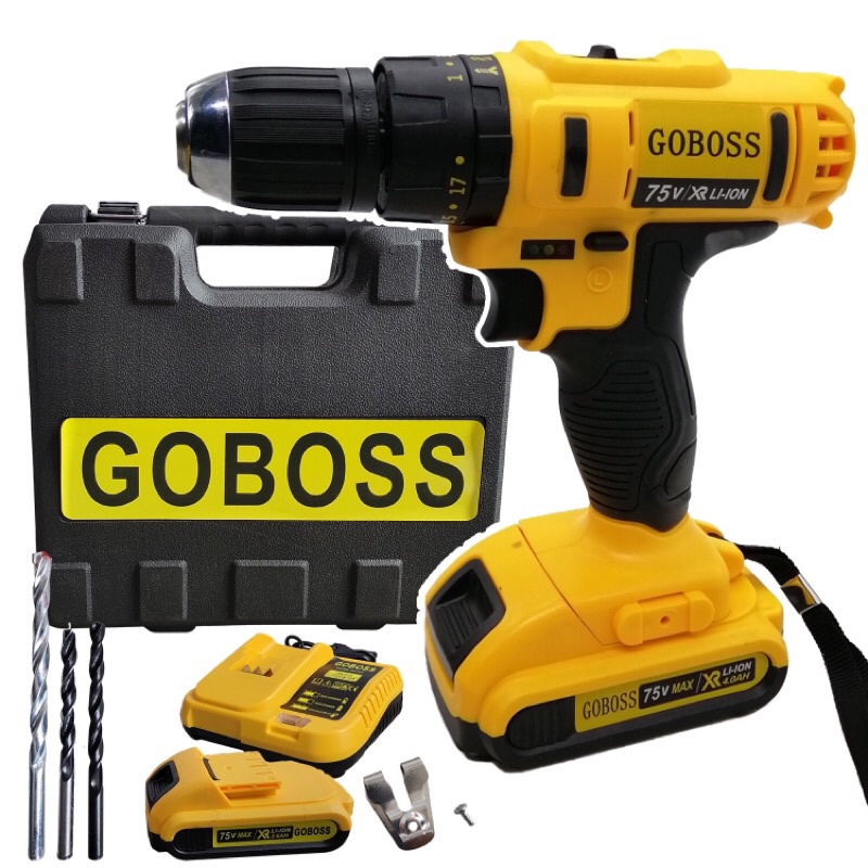 สว่านไร้สาย 75V GOBOSS mod.DCD771 | Shopee Thailand