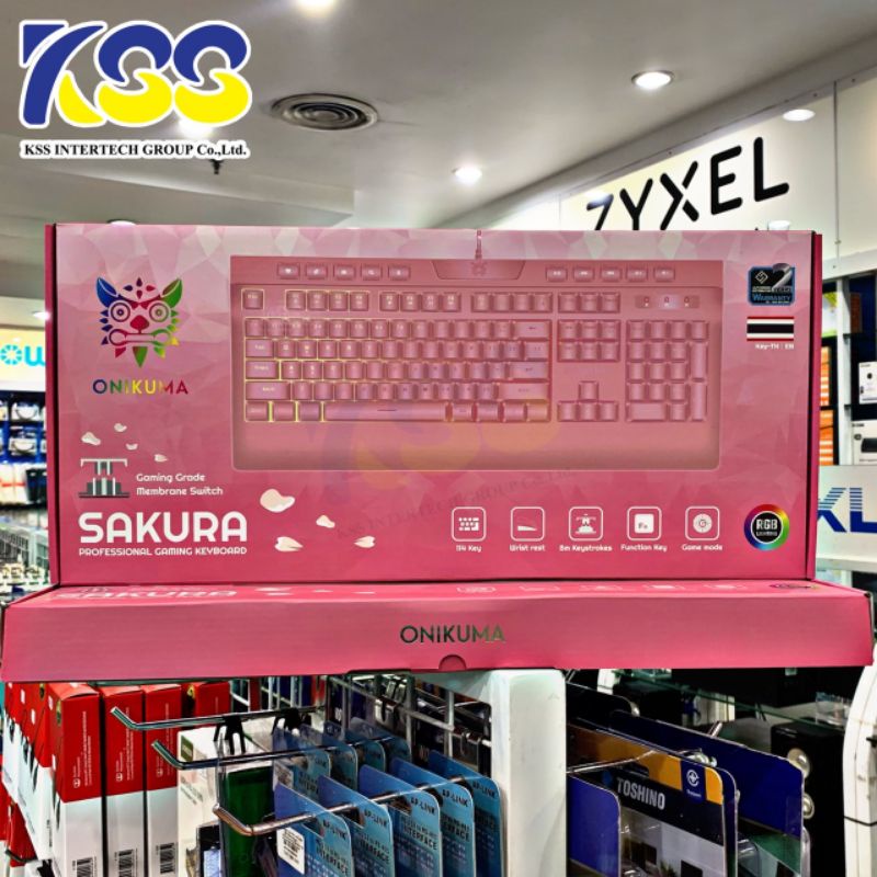 Onikuma Sakura Gaming Keyboard คีย์บอร์ดเกมมิ่ง คีย์บอร์ดเล่นเกม ...