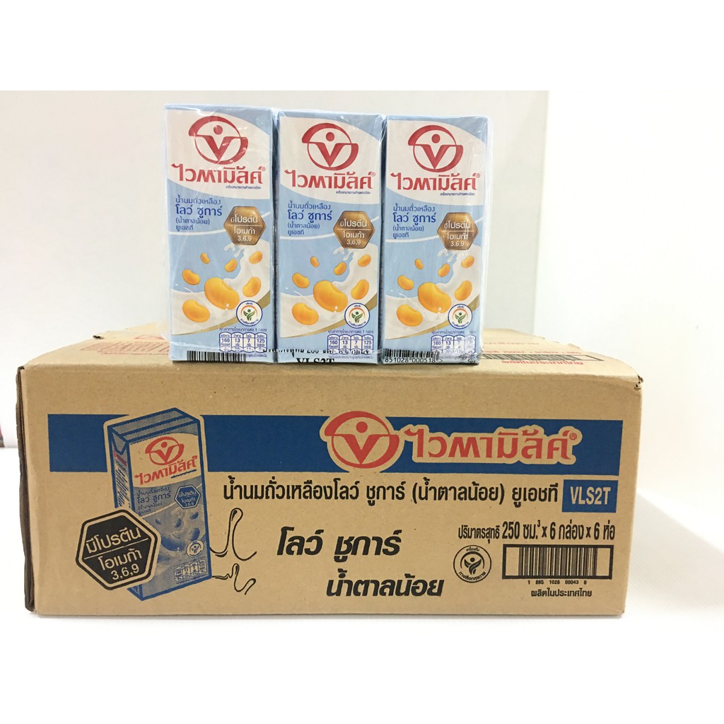(ขายยกลัง) Vitamilk UHT Original Soymilk ไวตามิ้ลค์ น้ำนมถั่วเหลือง ยู ...