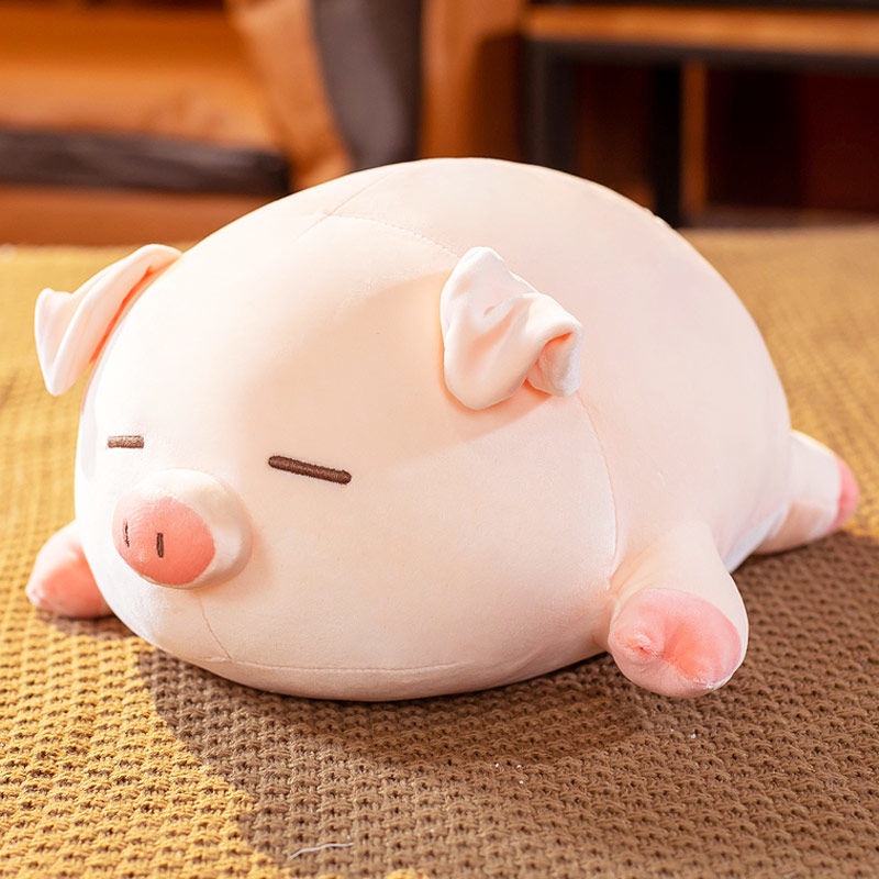 JFMM Cute Pig Doll Plush Toy Lying Lying Pig Doll Ragdoll Male and ...